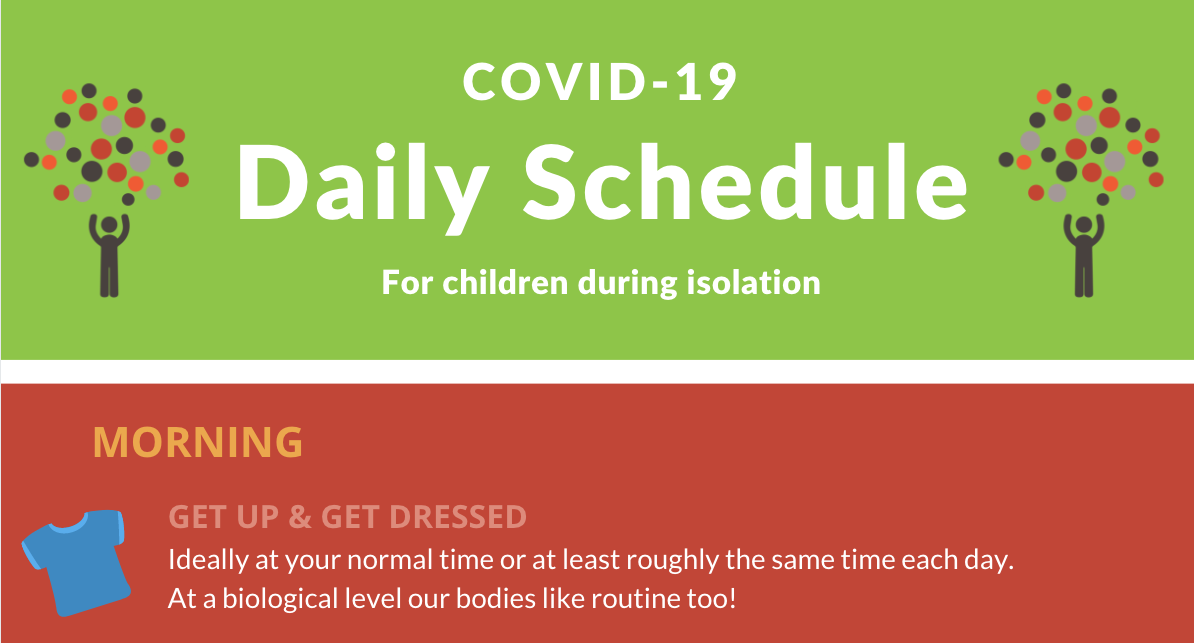 Daily routine schedule for children during COVID-19 – Kinderly