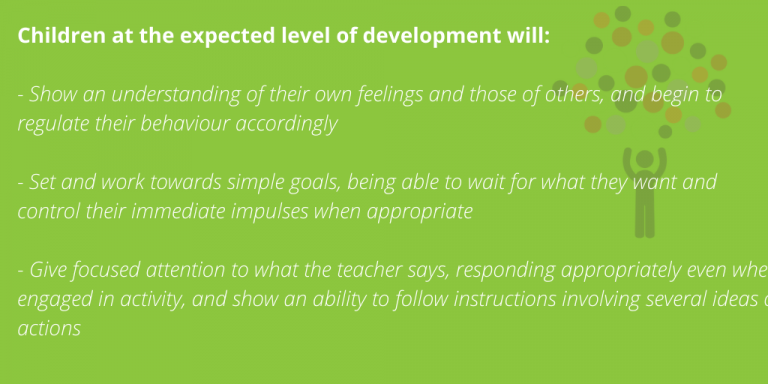 Self-regulation in the revised EYFS framework – Kinderly