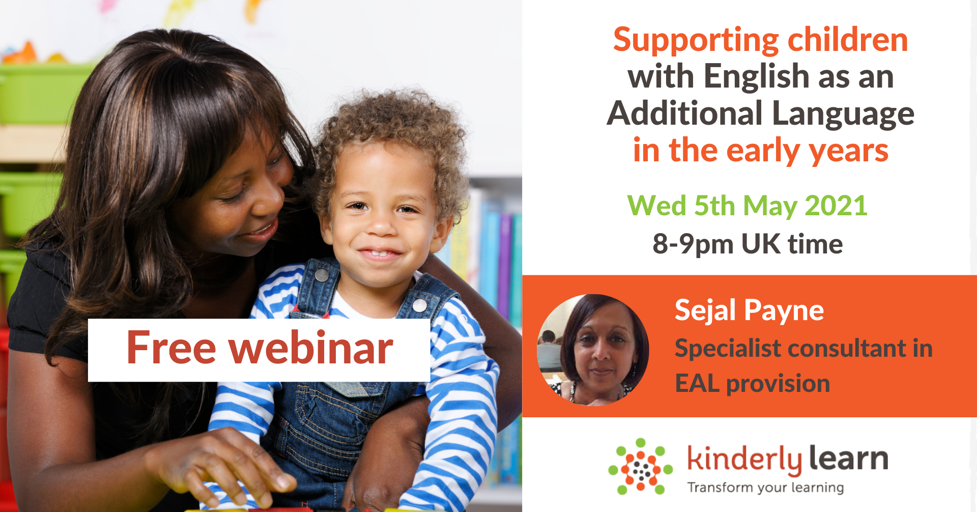 Supporting children with EAL in early years – Webinar – Kinderly