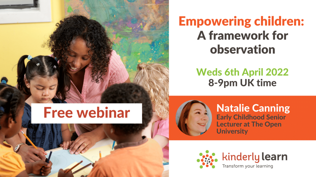 Early Years Webinar Schedule Free Cpd Resources Kinderly