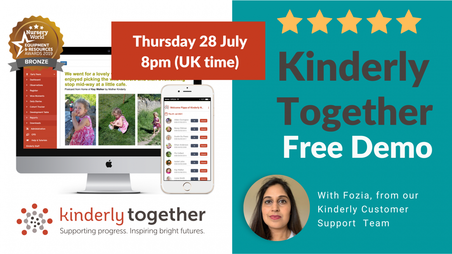 Early Years Webinar Schedule – Free CPD resources – Kinderly