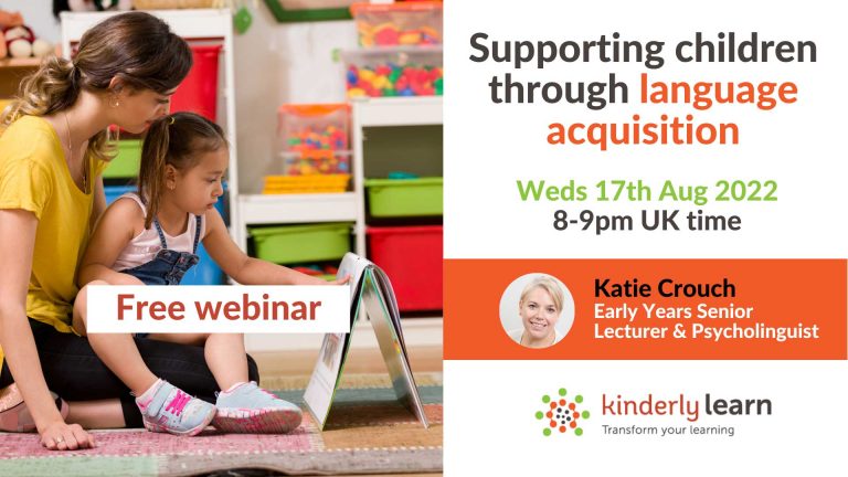 Early Years Webinar Schedule – Free CPD resources – Kinderly