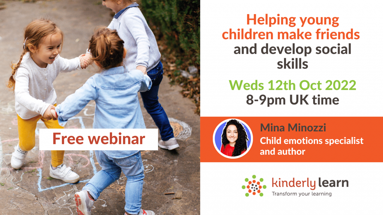 Helping young children make friends | Free webinar – Kinderly