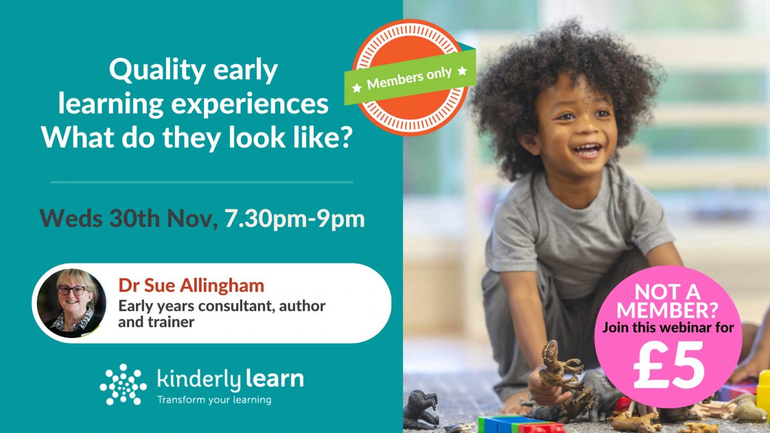 Quality early learning experiences webinar – Kinderly