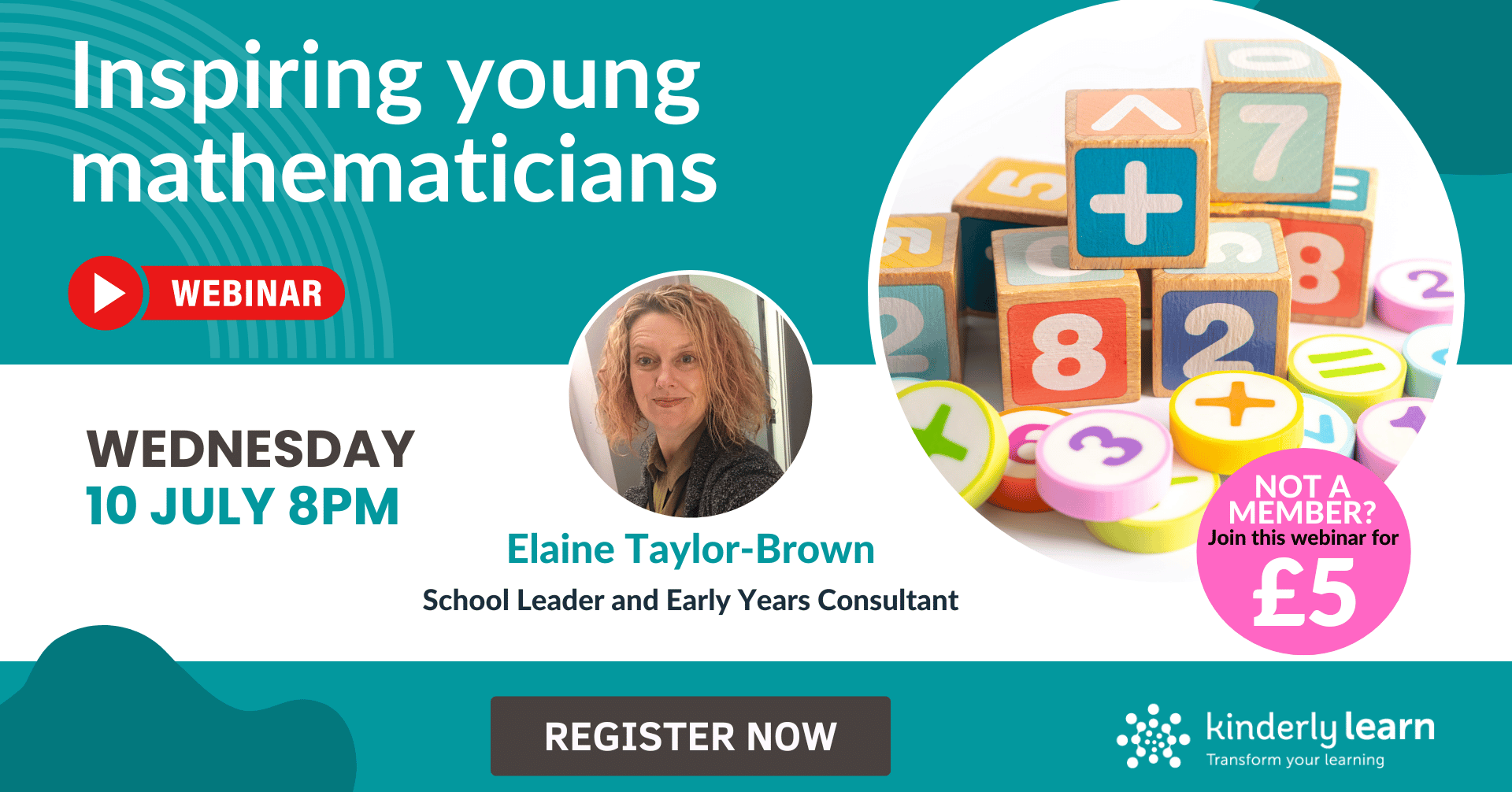 Elaine Taylor-Brown Webinar – Inspiring young mathematicians – Kinderly