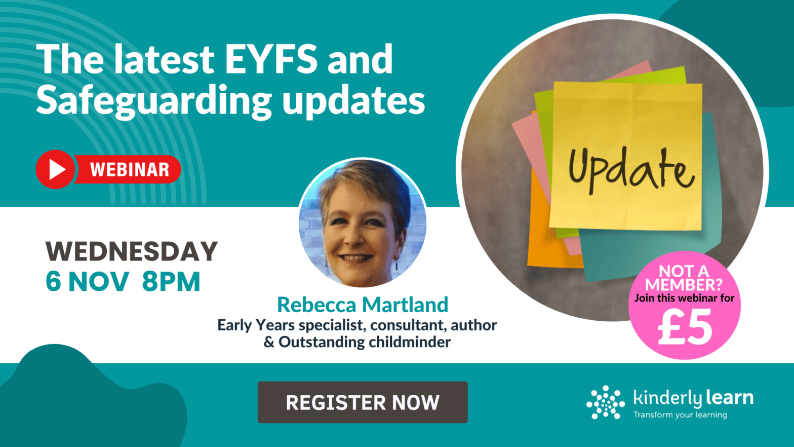 Early Years Webinar Schedule – Free CPD resources – Kinderly